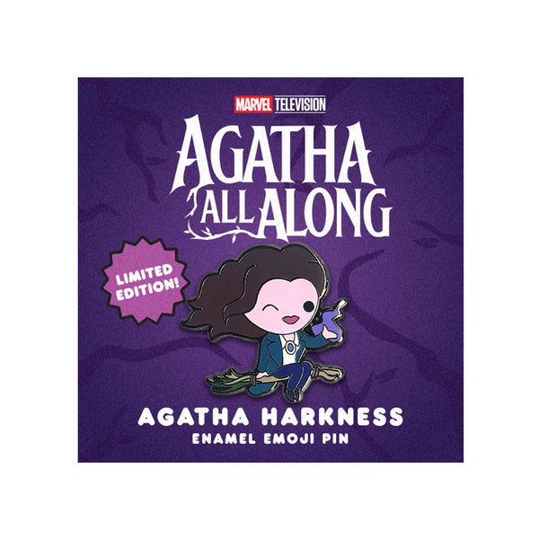 Broom Riding Agatha Harkness Enamel Pin - 100% Soft