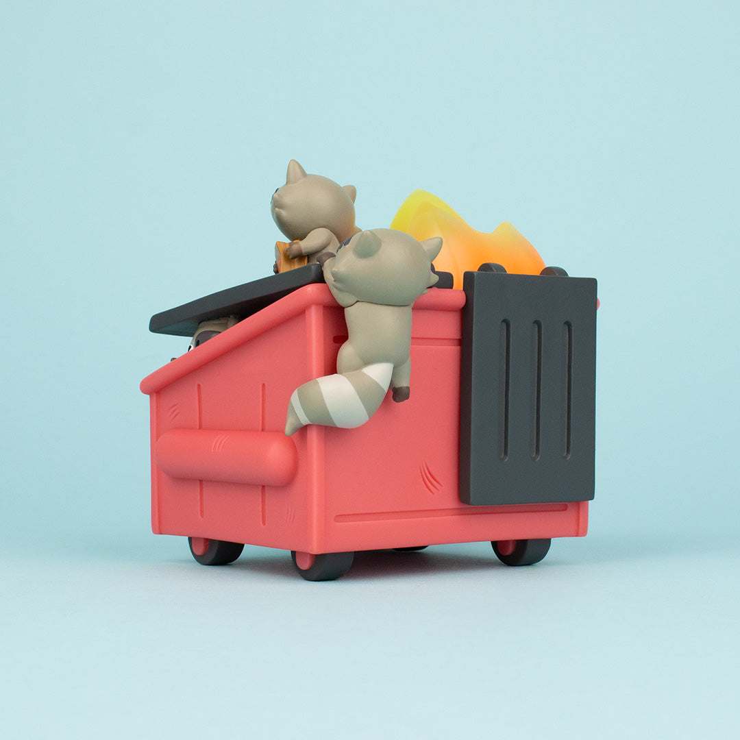 Dumpster Fire - Trash Panda Vinyl Figure - 100% Soft