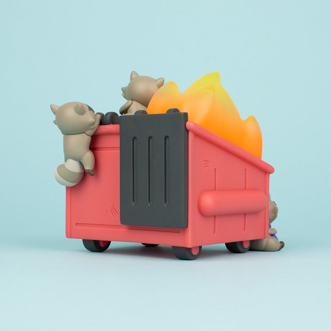 Dumpster Fire - Trash Panda Vinyl Figure - 100% Soft