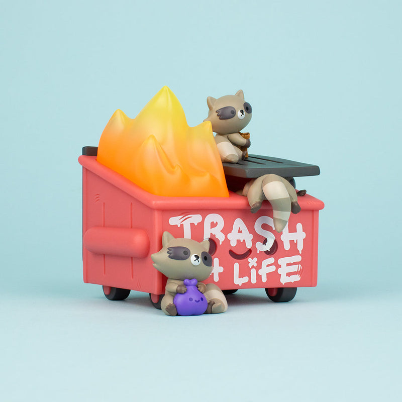 Dumpster Fire - Trash Panda Vinyl Figure - 100% Soft